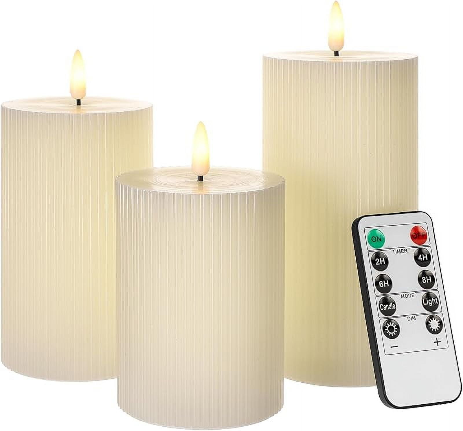 ANGELLOONG Flickering Flameless Candles, Realistic LED Candles with ...