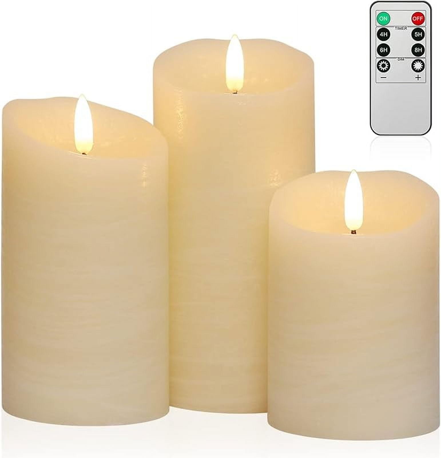 ANGELLOONG Flickering Flameless Candles, Realistic LED Candles with ...
