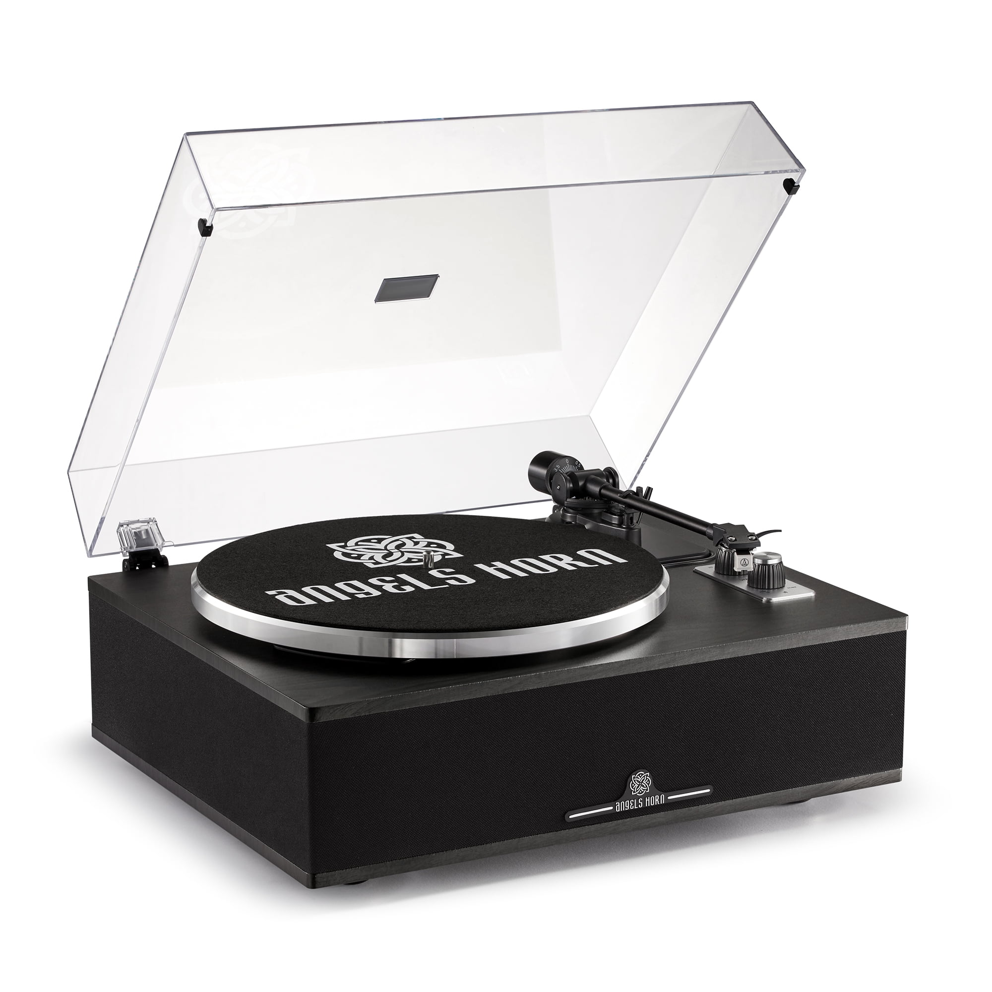 ANGELS HORN H019 Bluetooth Turntable, Hi-Fi Stereo Vinyl Player with Built-in Speakers - Walmart.com