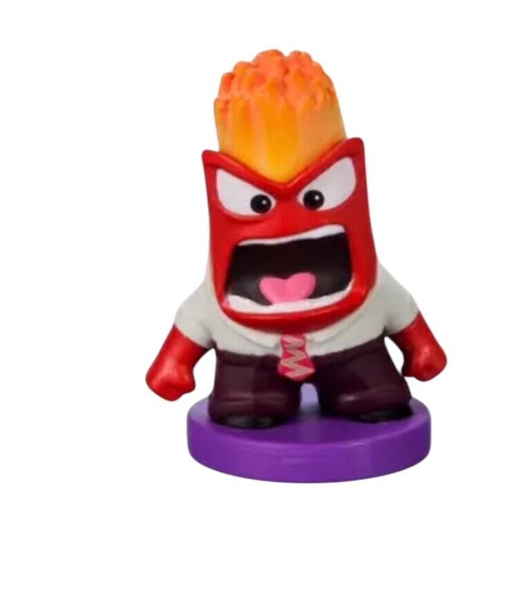 ANGER Inside Out PVC CAKE TOPPER Figurine Gift Figure 3” New 2024 ...