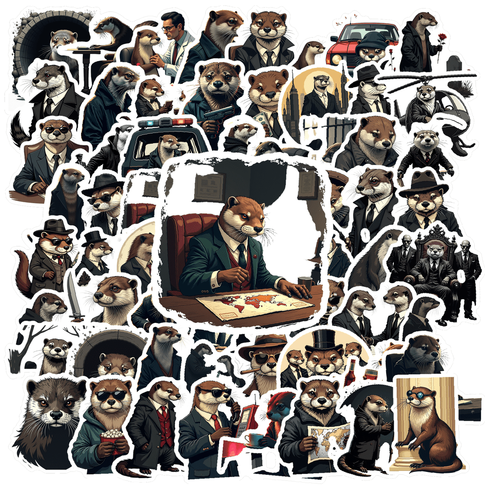 ANGFENG Waterproof Stickers Decorative Vinyl Stickers Retro Cute ...