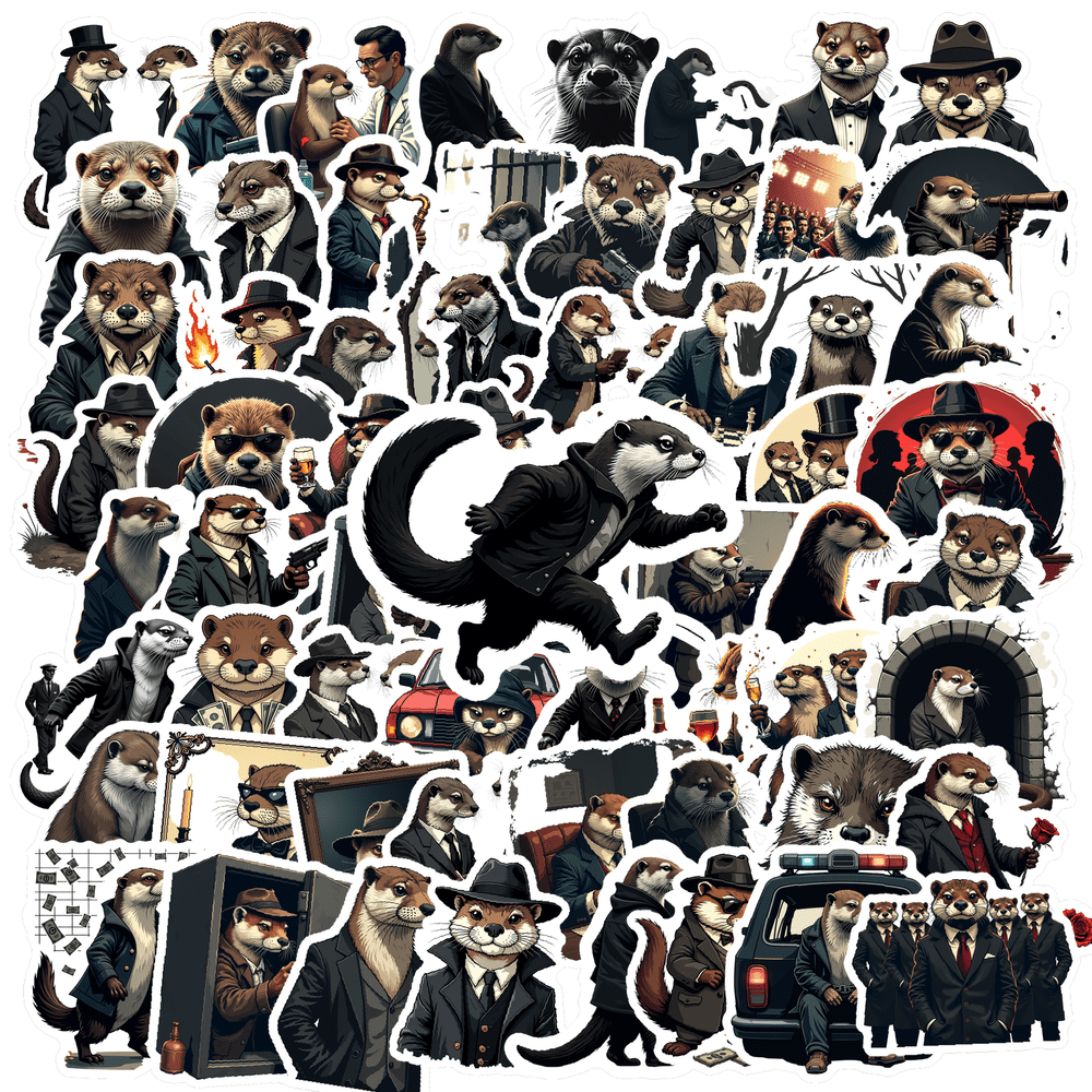 ANGFENG Waterproof Stickers Decorative Vinyl Stickers Retro Cute ...