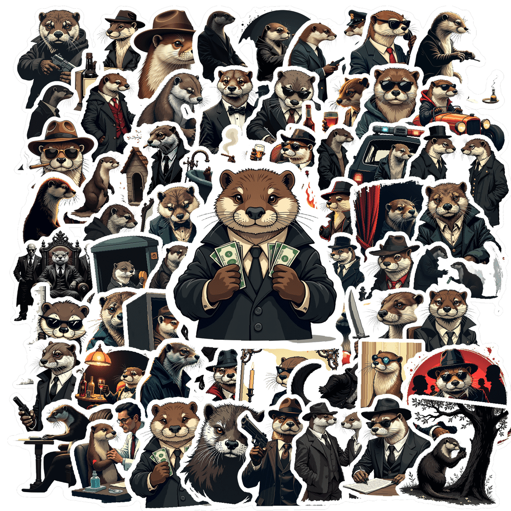 ANGFENG Waterproof Stickers Decorative Vinyl Stickers Retro Cute ...