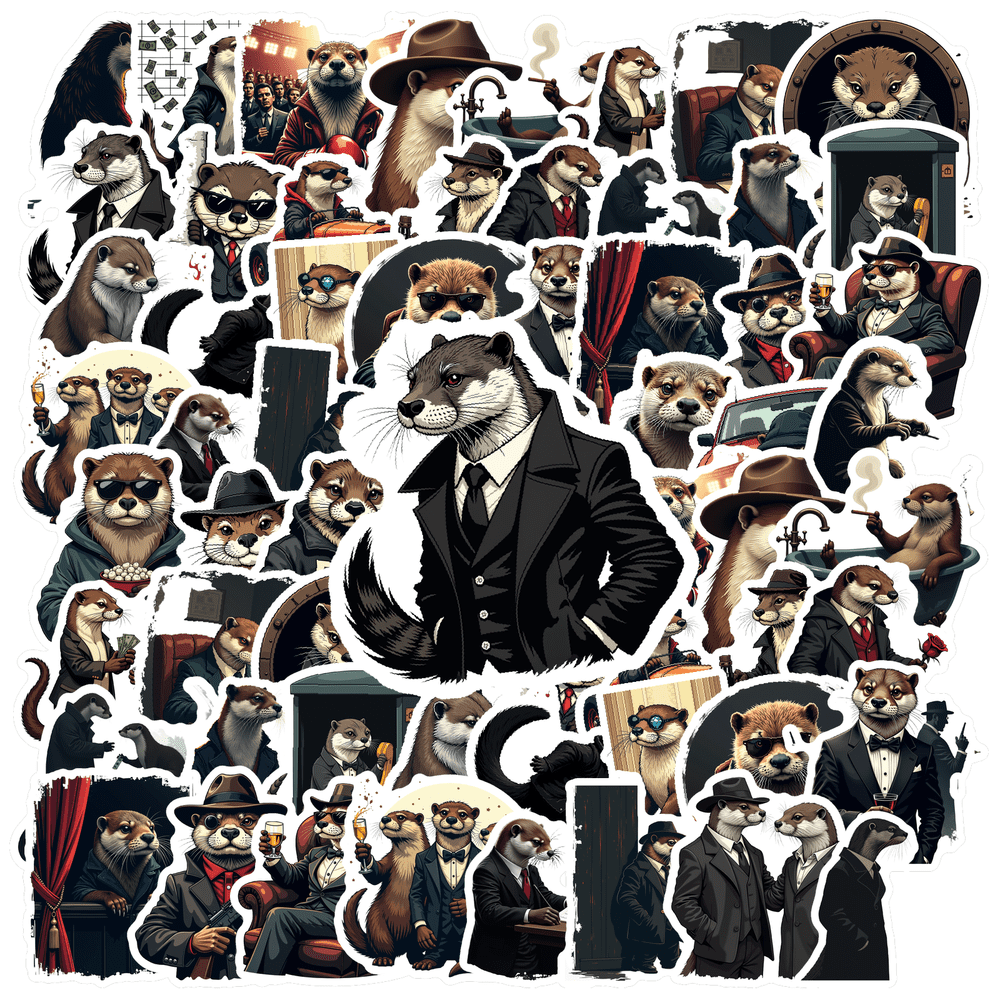 ANGFENG Waterproof Stickers Decorative Vinyl Stickers Retro Cute ...