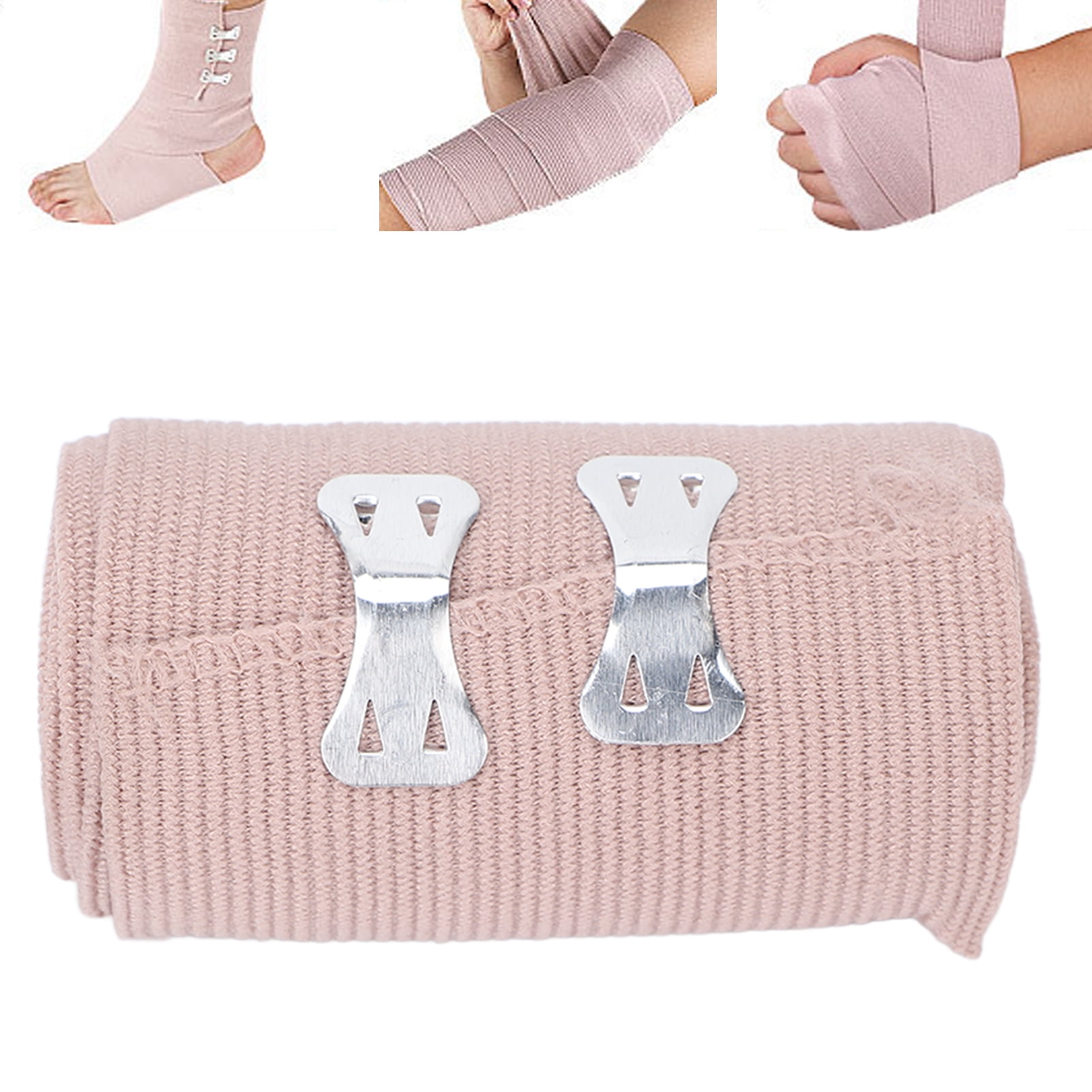 ANGGREK Elastic Compression Wrap with Clips, Long Lasting, Reusable ...