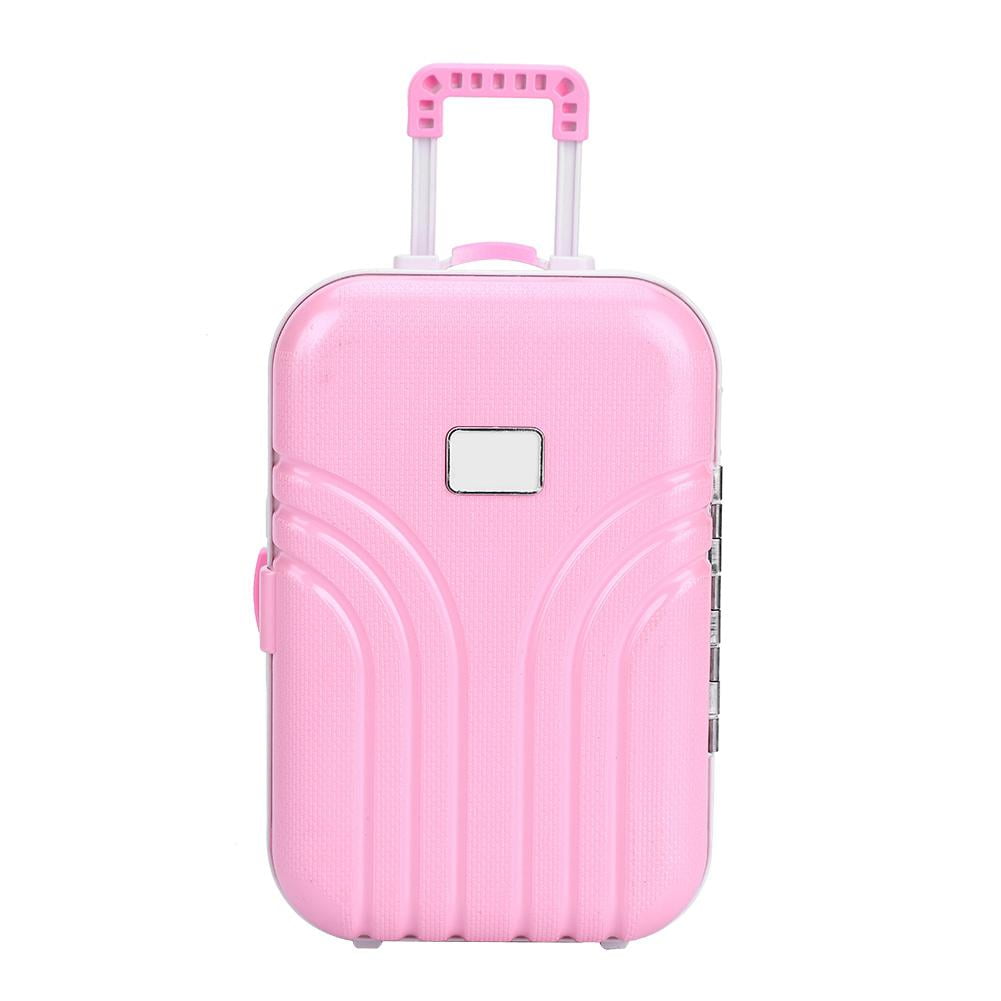 ANGGREK Luggage Toy,Baby Suitcase Toy Cute Plastic Rolling Suitcase ...