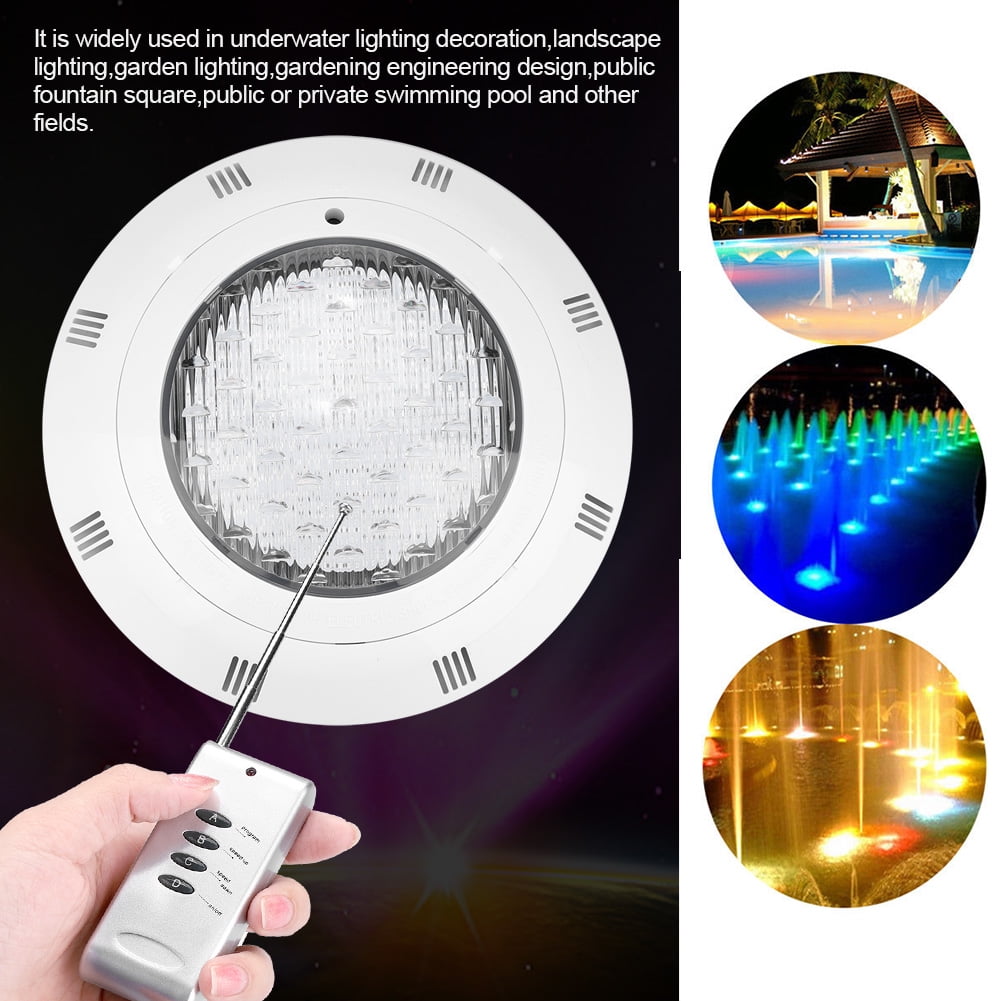 ANGGREK Swimming Pool Bright Light,Zaqw 30W 300 LED RGB Multi-Color ...