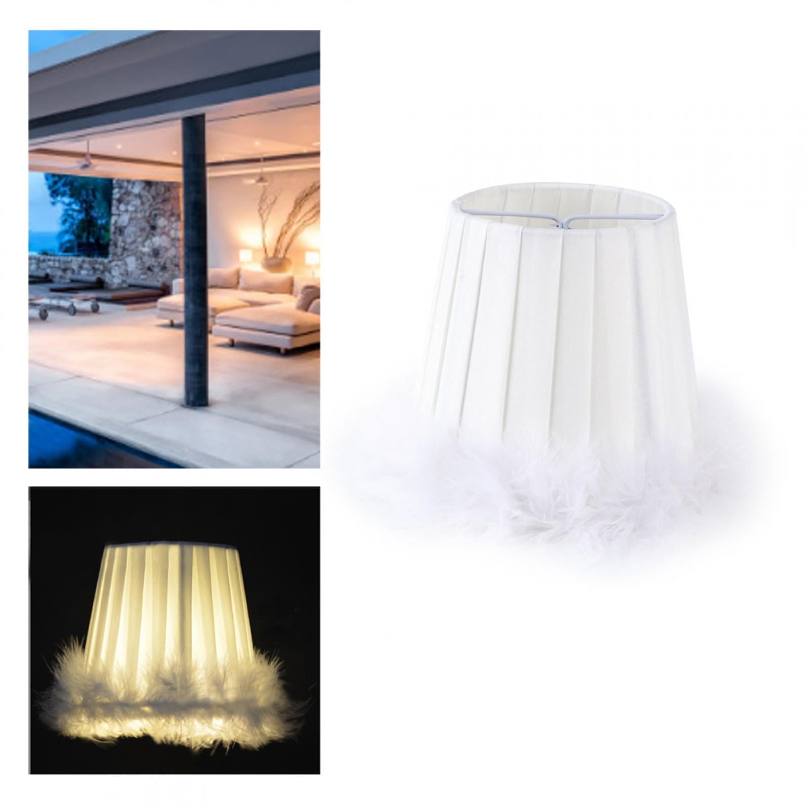 ANGGREK White Small Lamp Shade, Cloth Chandelier Pendant Lamp Lampshade ...