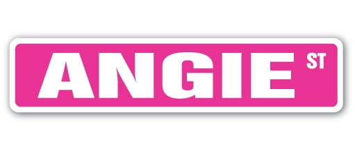 ANGIE Street Sign Childrens Name Room Sign | Indoor/Outdoor | 36" Wide ...