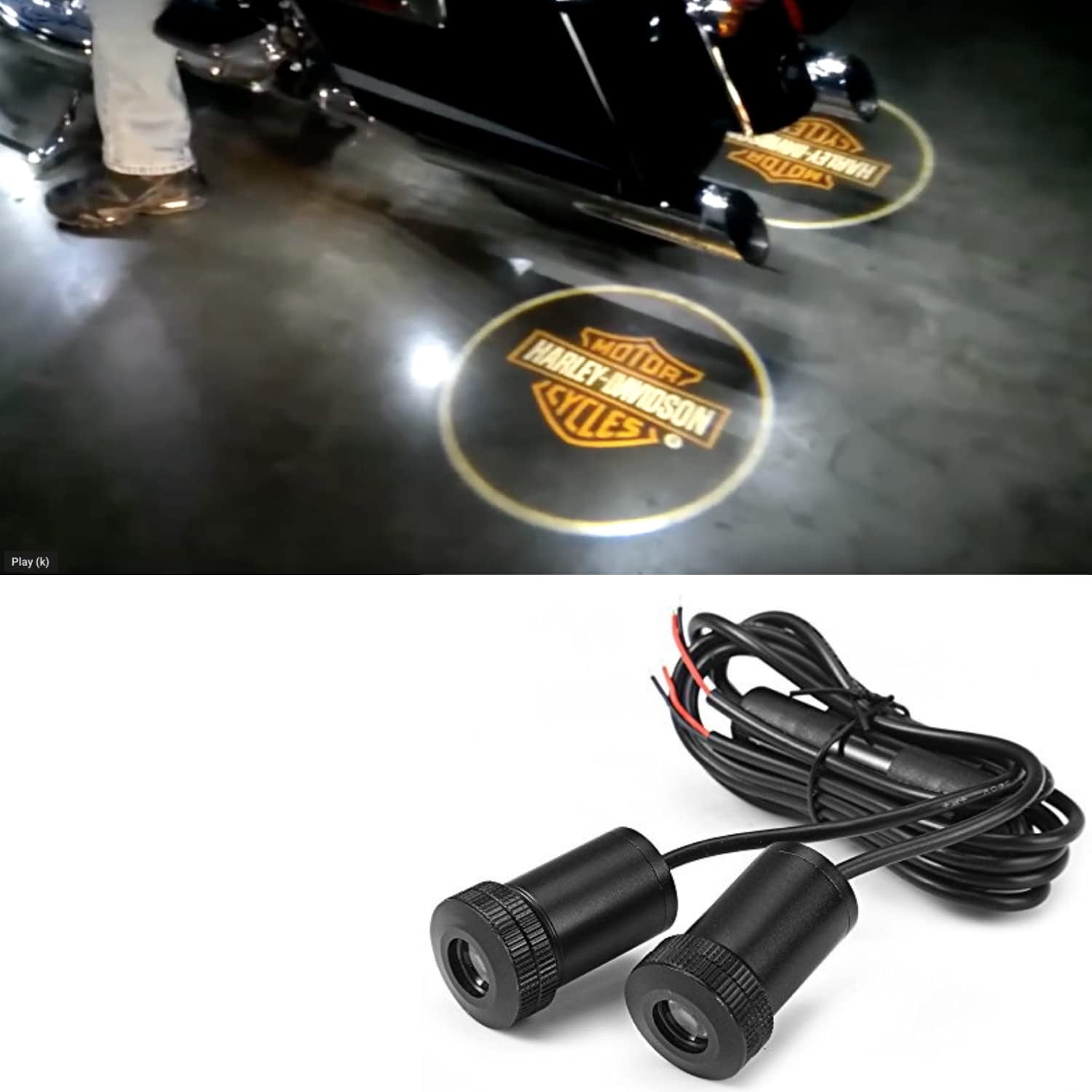 ANGLO MART 2 X 5th Gen car door Motorcycle Shadow laser projector logo ...