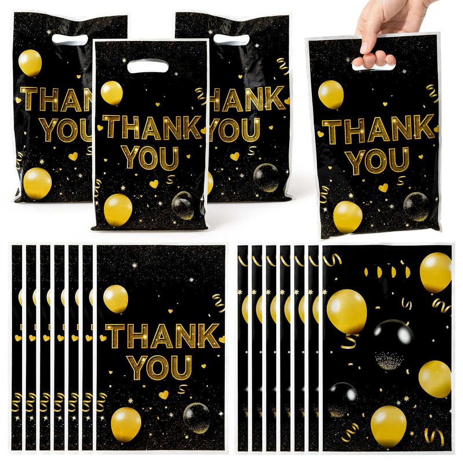 ANGOLIO Birthday Treat Party RRF12 Bags - 50Pcs Black Party Favors Bags ...