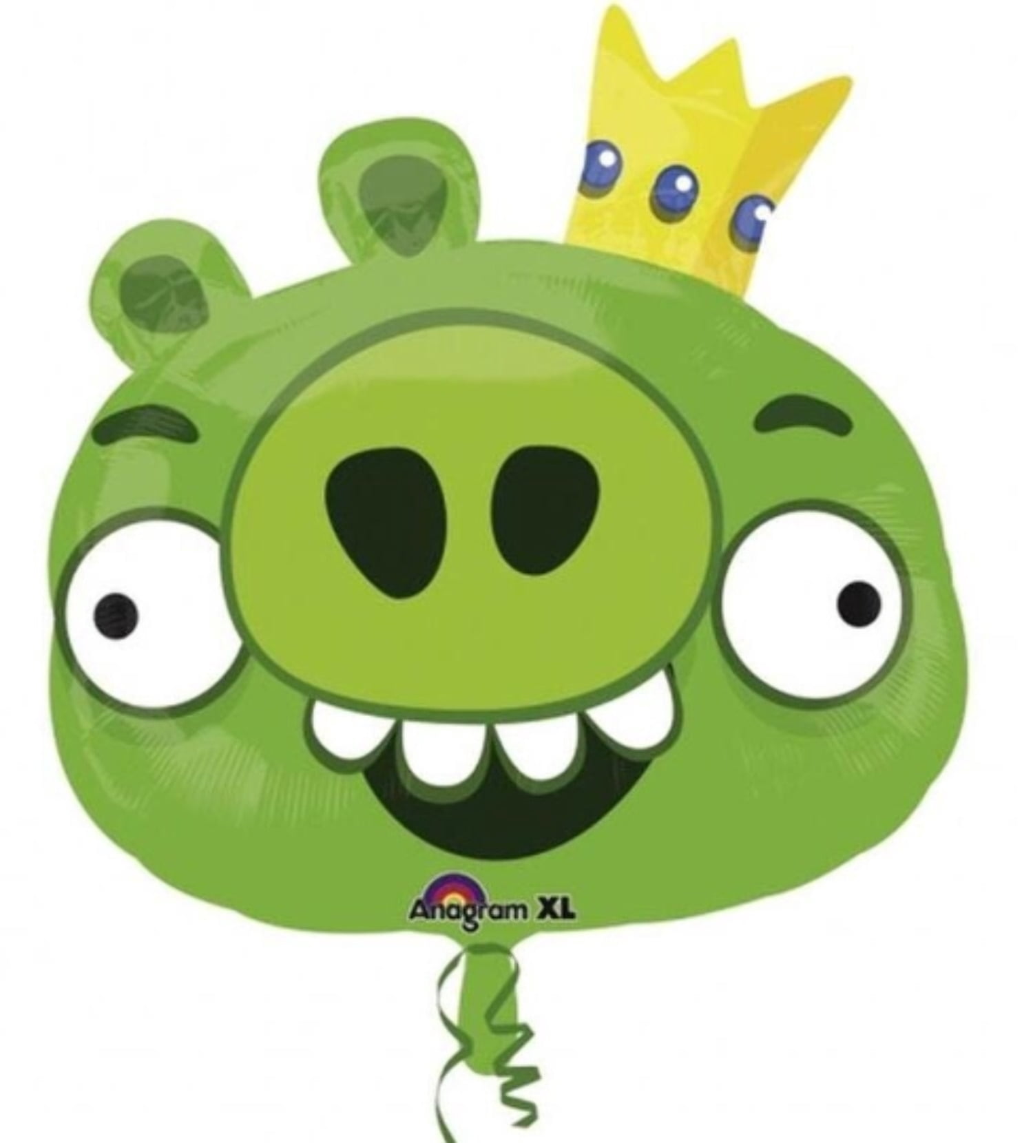 ANGRY BIRDS GREEN Bird Balloon Large Foil Mylar Balloon Party Supplies ...