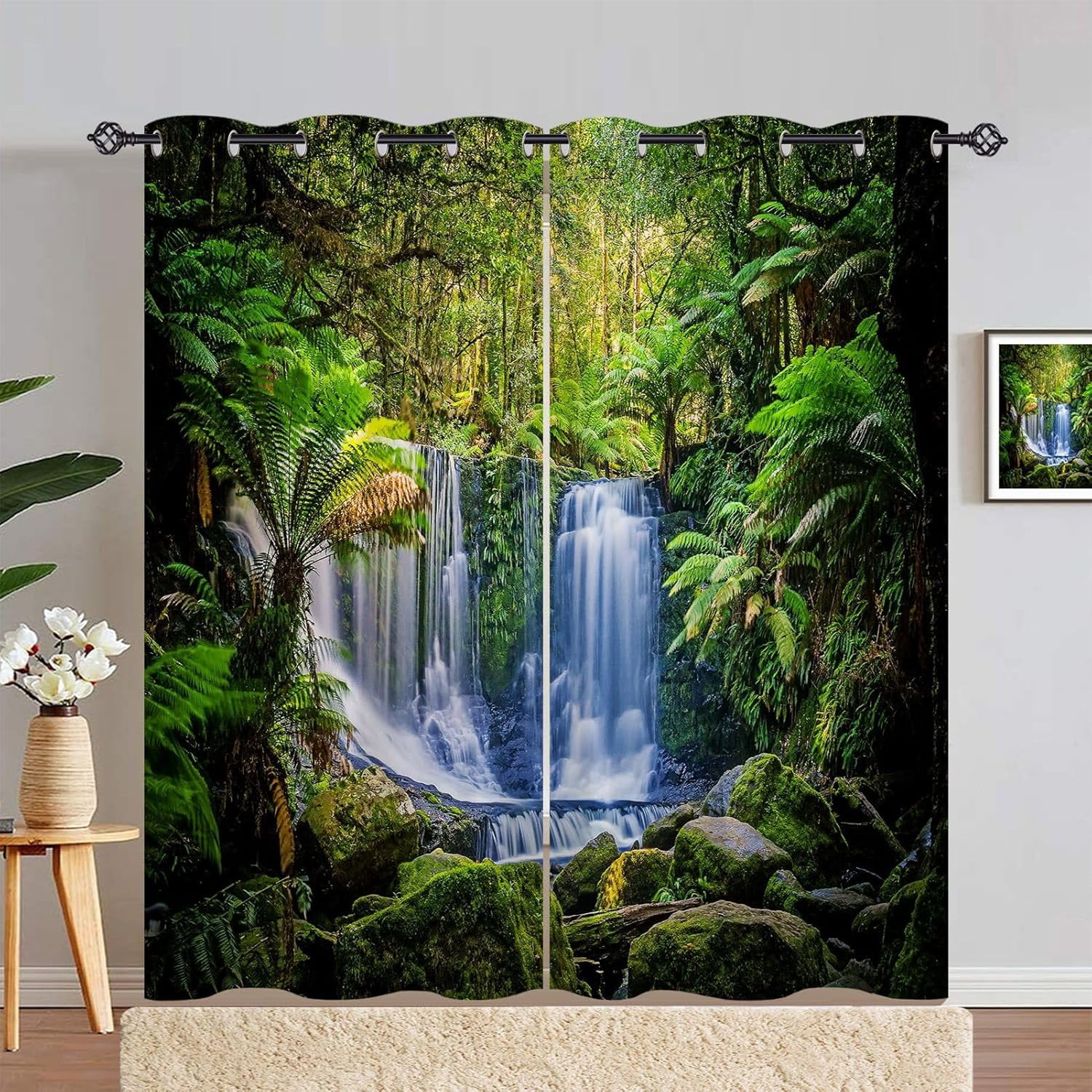 ANHOPE Whale Curtains Light Filtering Ocean Theme Underwater Cartoon ...