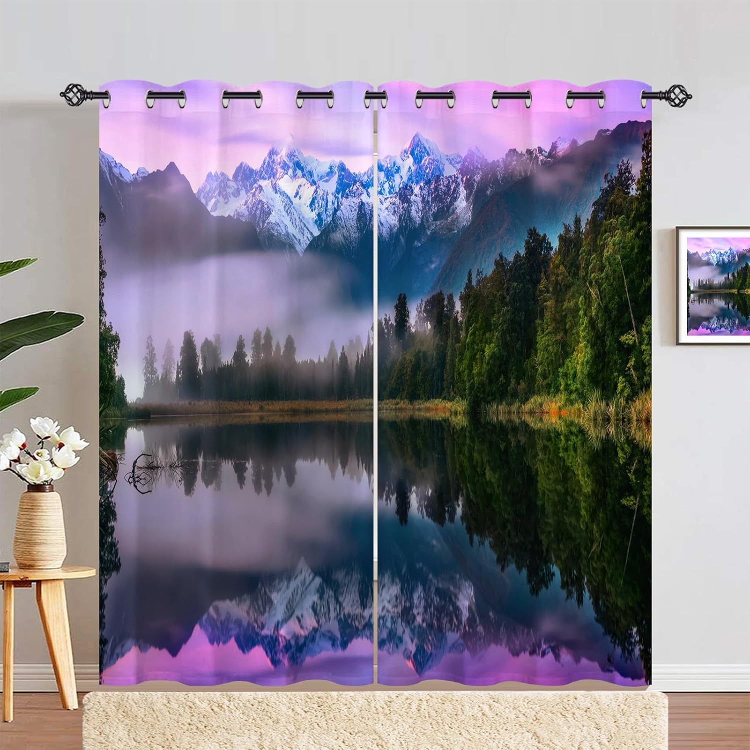ANHOPE Whale Curtains Light Filtering Ocean Theme Underwater Cartoon ...