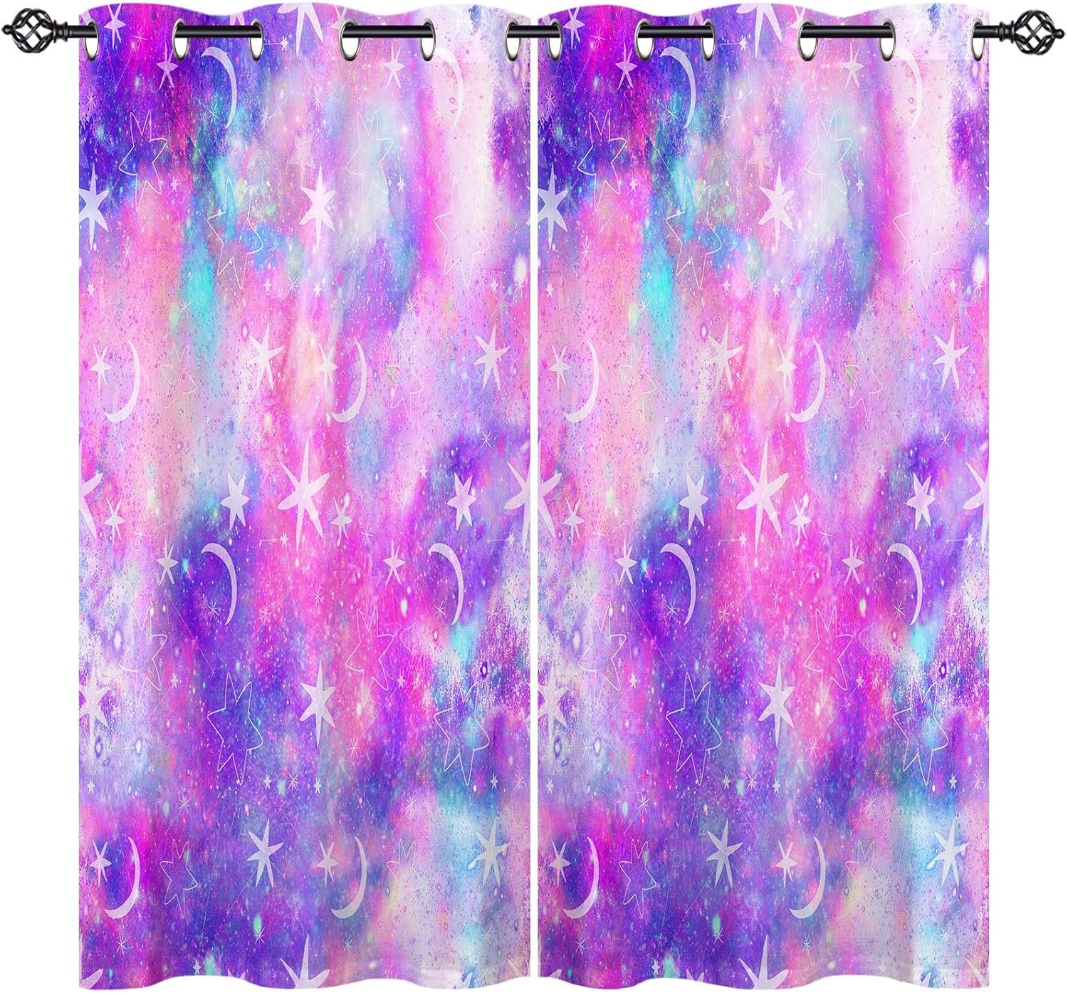 ANHOPE Whale Curtains Light Filtering Ocean Theme Underwater Cartoon ...