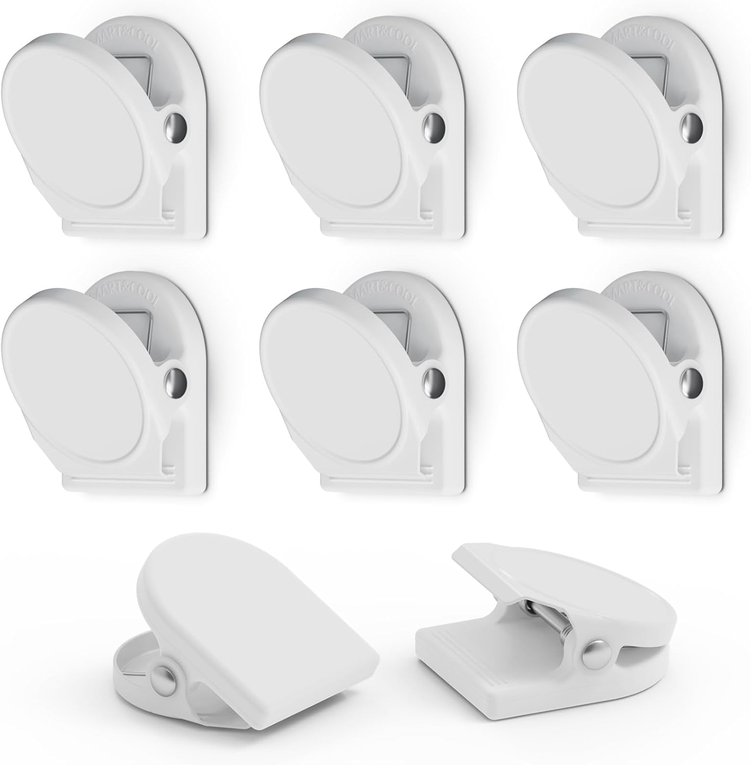 ANHXN Anti-Scratch Magnetic Clips with Silicone-Coated Base, Fridge ...