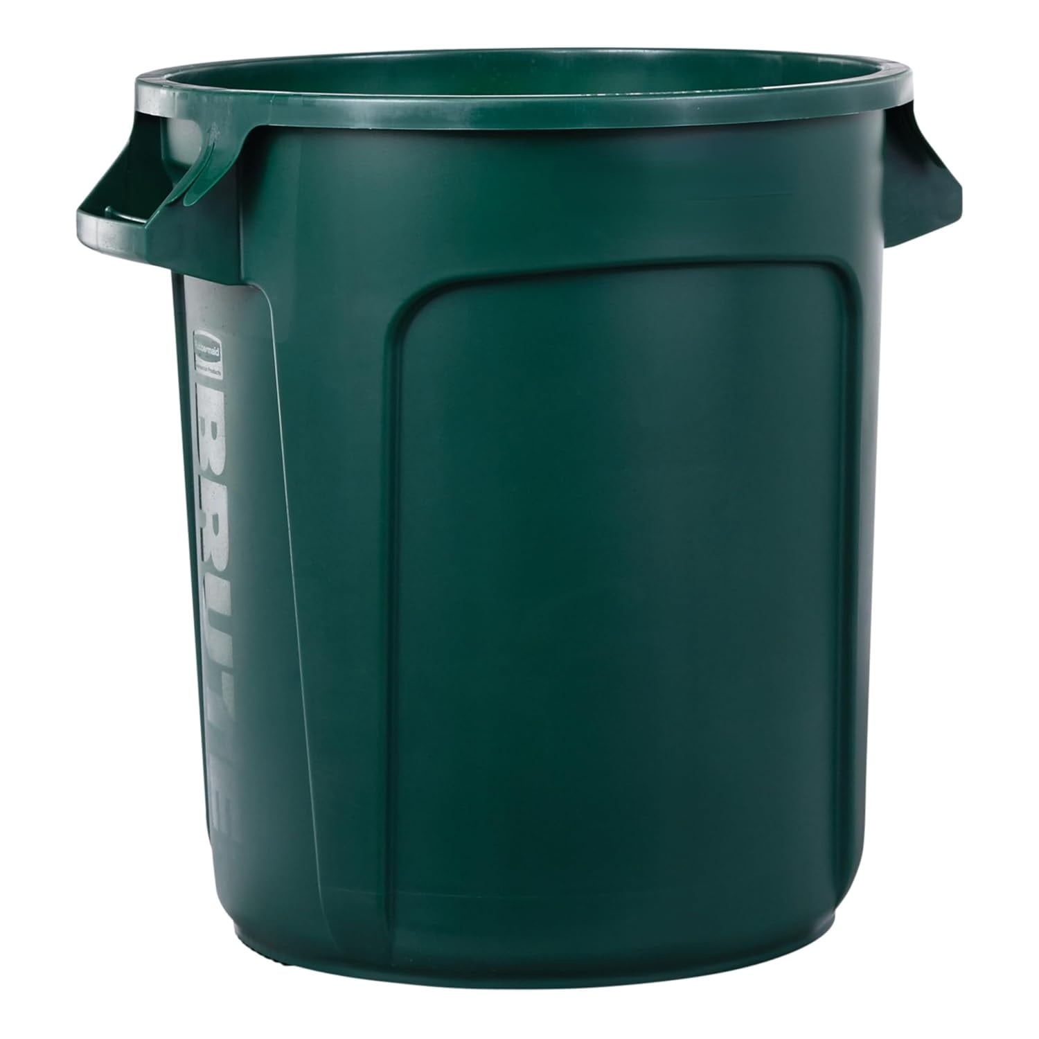 ANHXN BRUTE Heavy-Duty Round Trash/Garbage Can, Green, Outdoor Waste ...