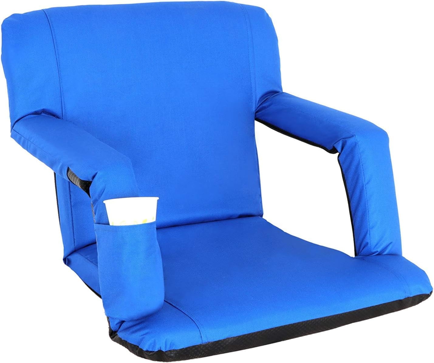 ANHXN Blue Padded Stadium Seat Chair for Bleachers with Backs and ...