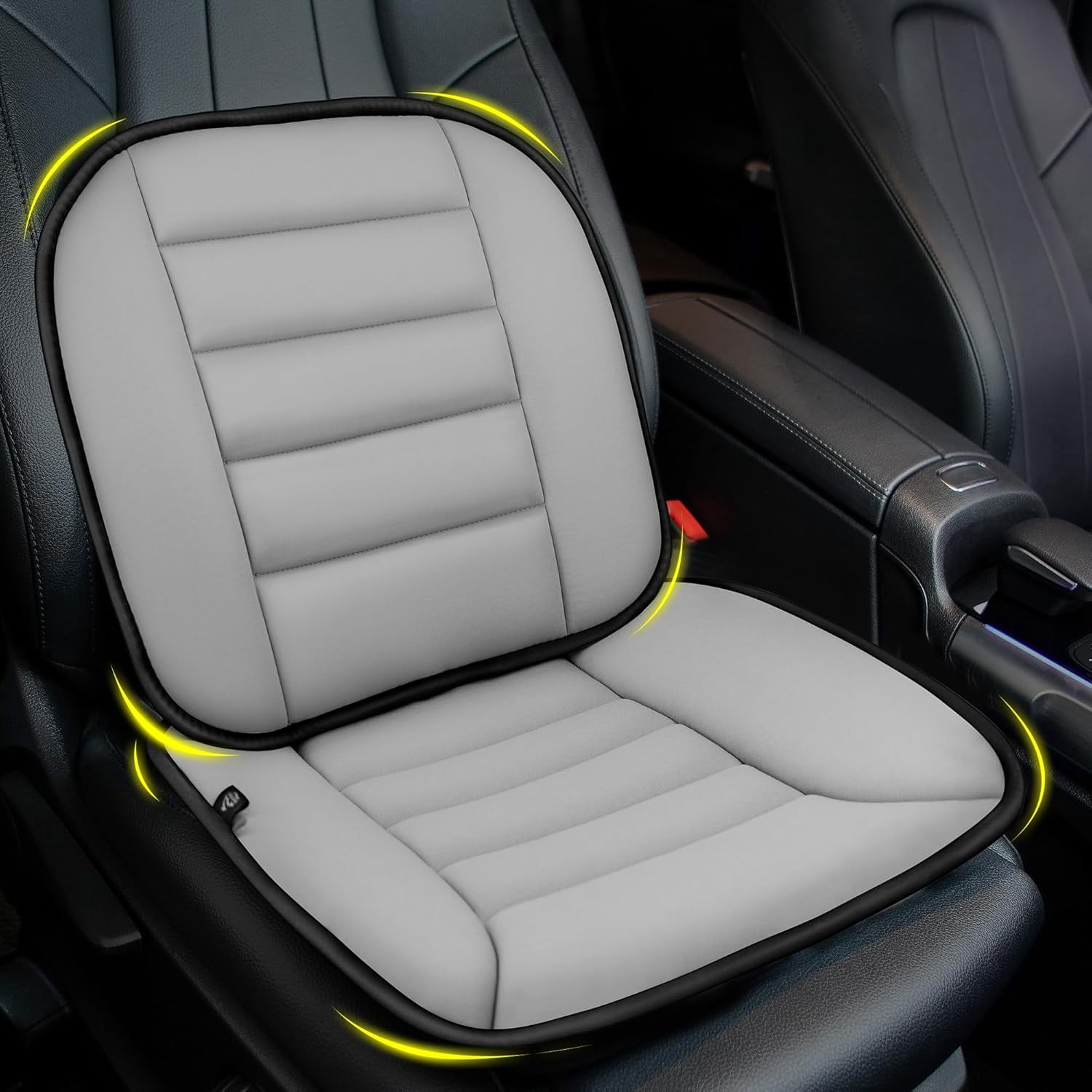 ANHXN Car Seat Cushion with Back Support Pillow: Enhanced Comfort ...