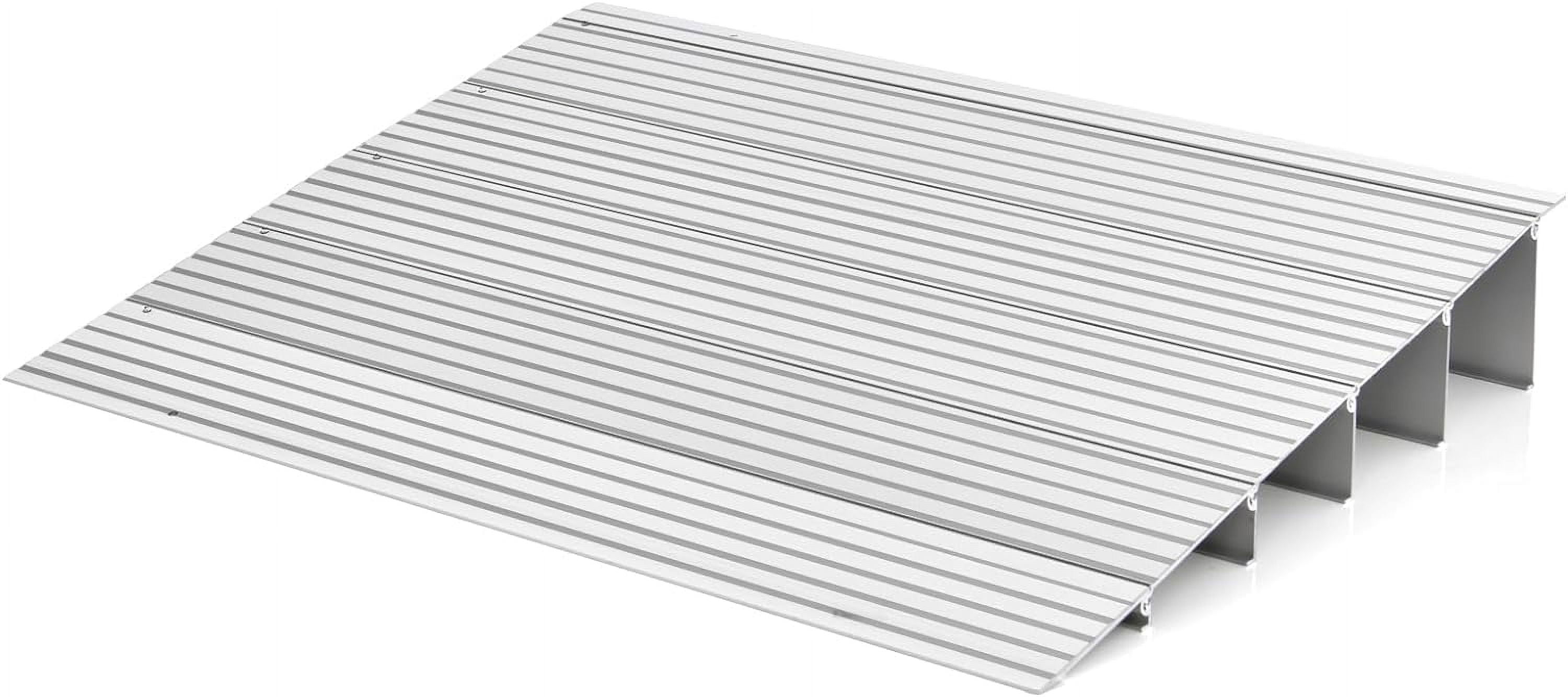 ANHXN Door Threshold Ramp w/Non-Slip Surface, Aluminum Entry Ramp for ...
