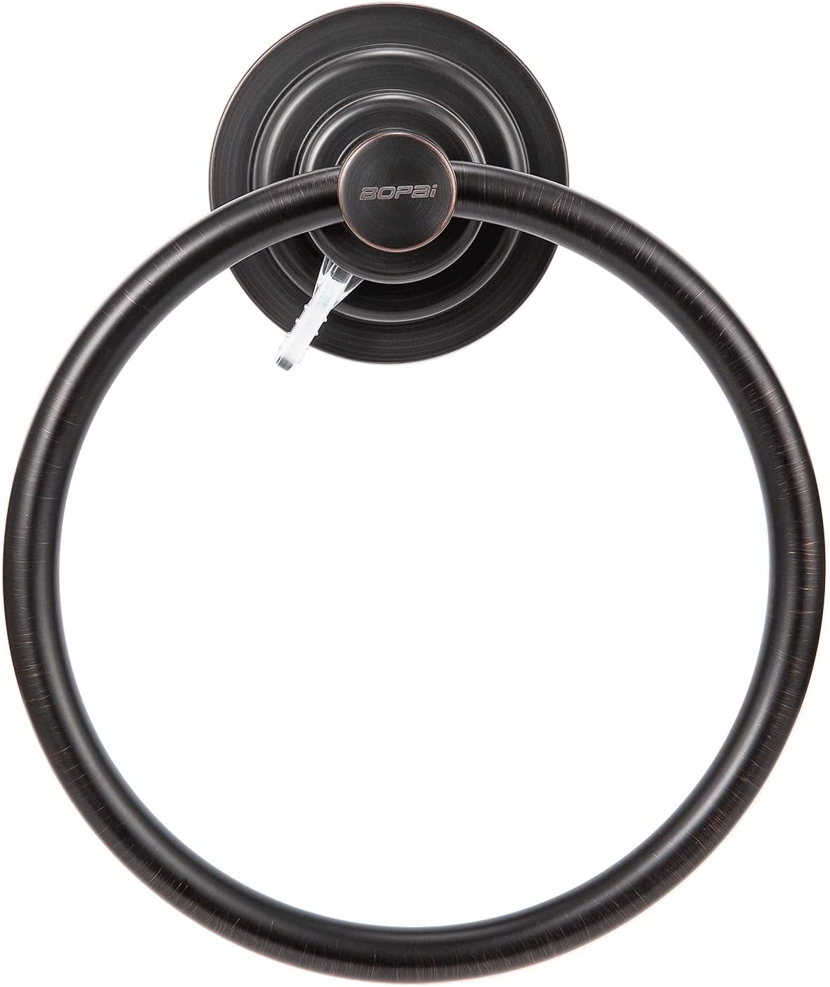ANHXN Drill Free Powerful Vacuum Suction Cup Towel Ring Shower ...