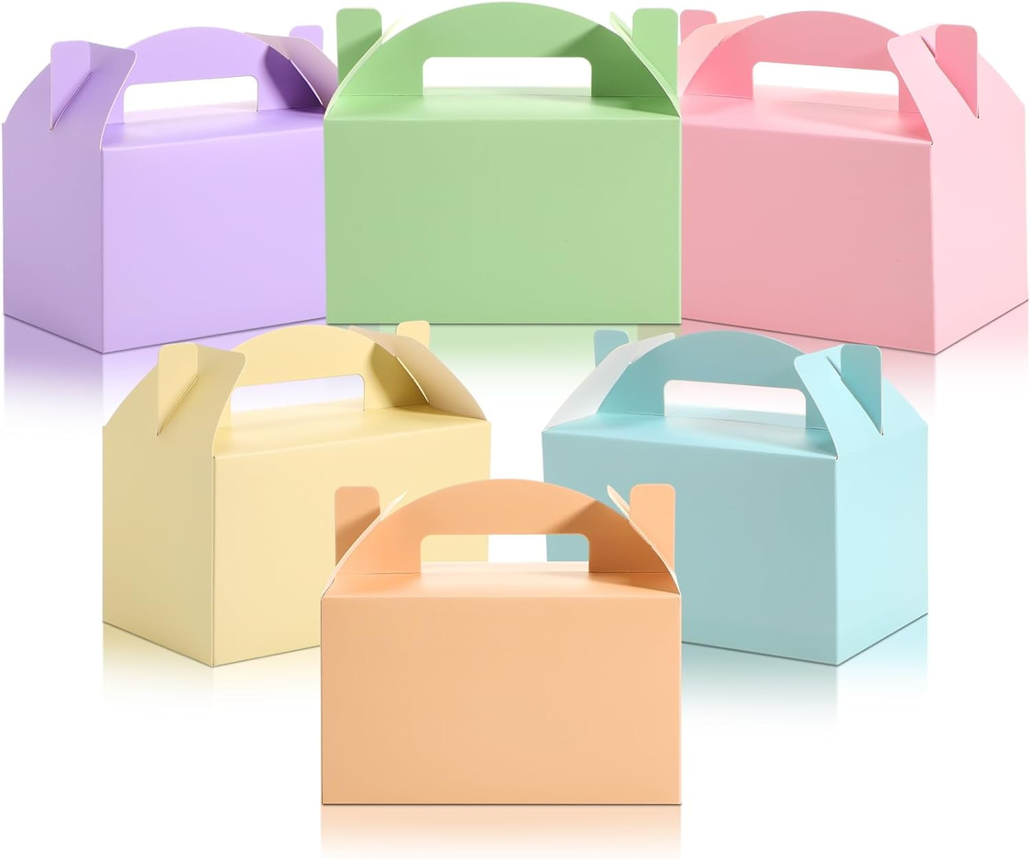 ANHXN Easter Party Favor Gable Boxes Colorful Paper Treat Goodie Candy ...