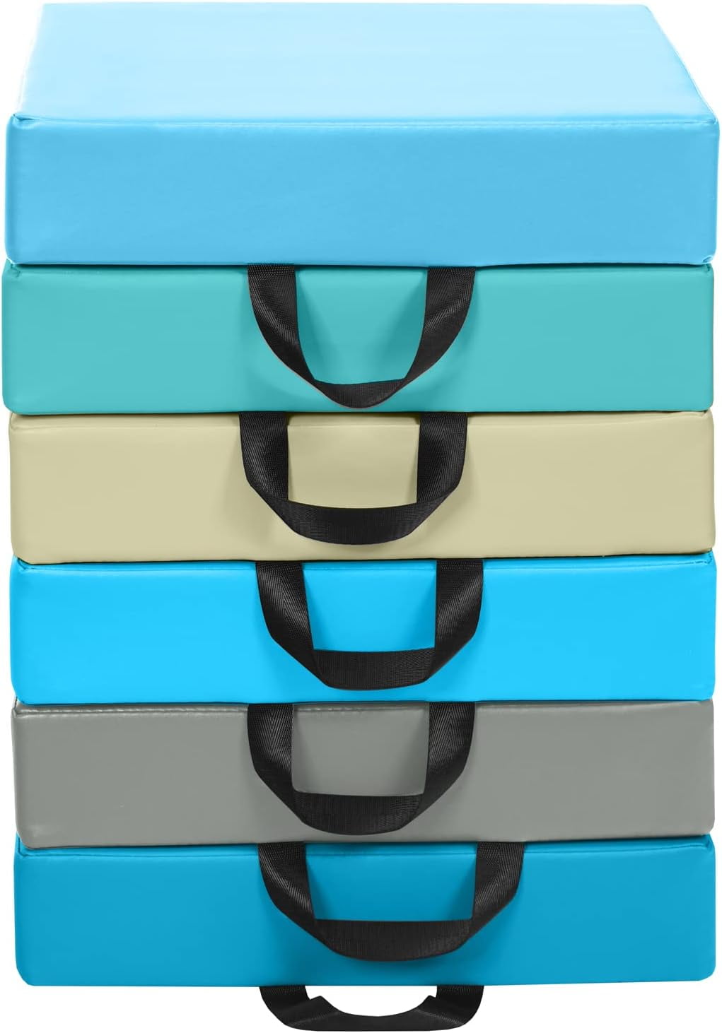 ANHXN Floor Cushions with Handles, Thick Foam Circle Floor Seats, Soft ...