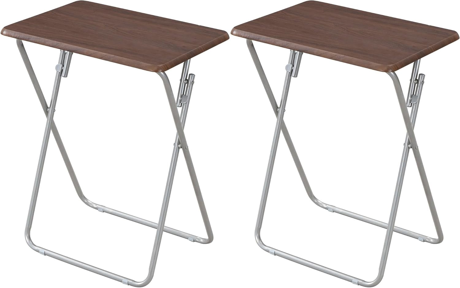 ANHXN Folding TV Tray Tables for Eating, Portable Dinner Table for ...