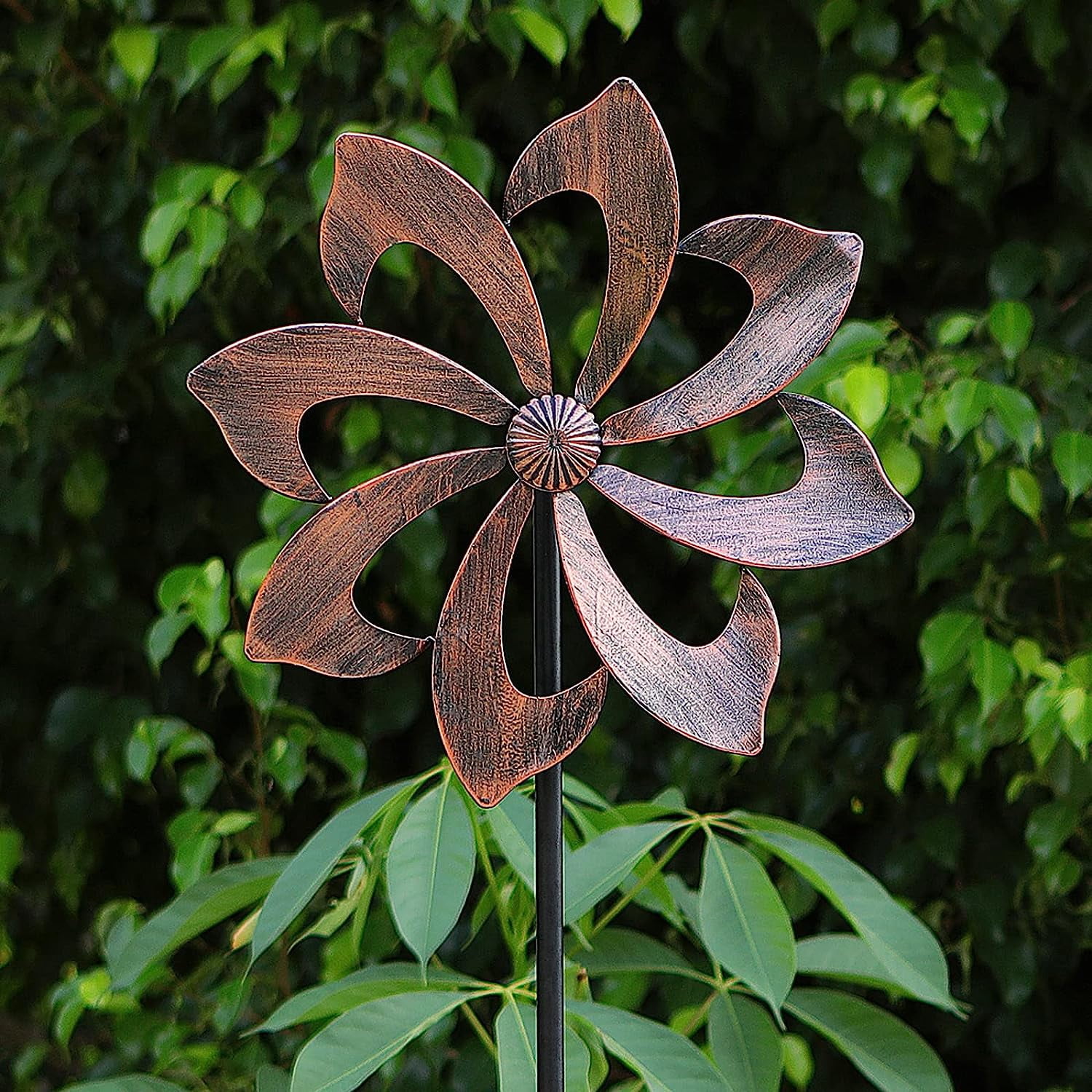 ANHXN Garden Wind Spinner Outdoor Metal Decoration, Single Blade Easy ...