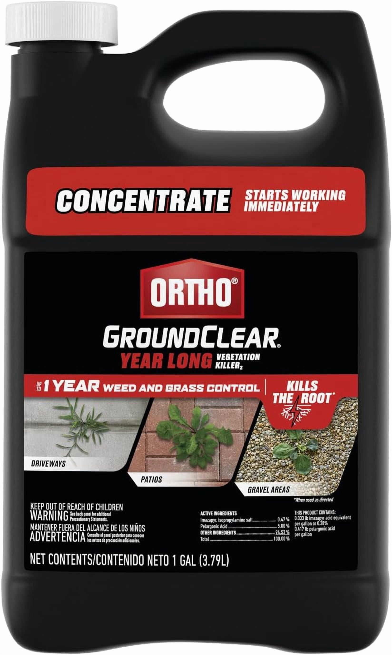 ANHXN GroundClear Year Long Vegetation Killer Concentrate, Kills and Prevents Weeds - Walmart.com