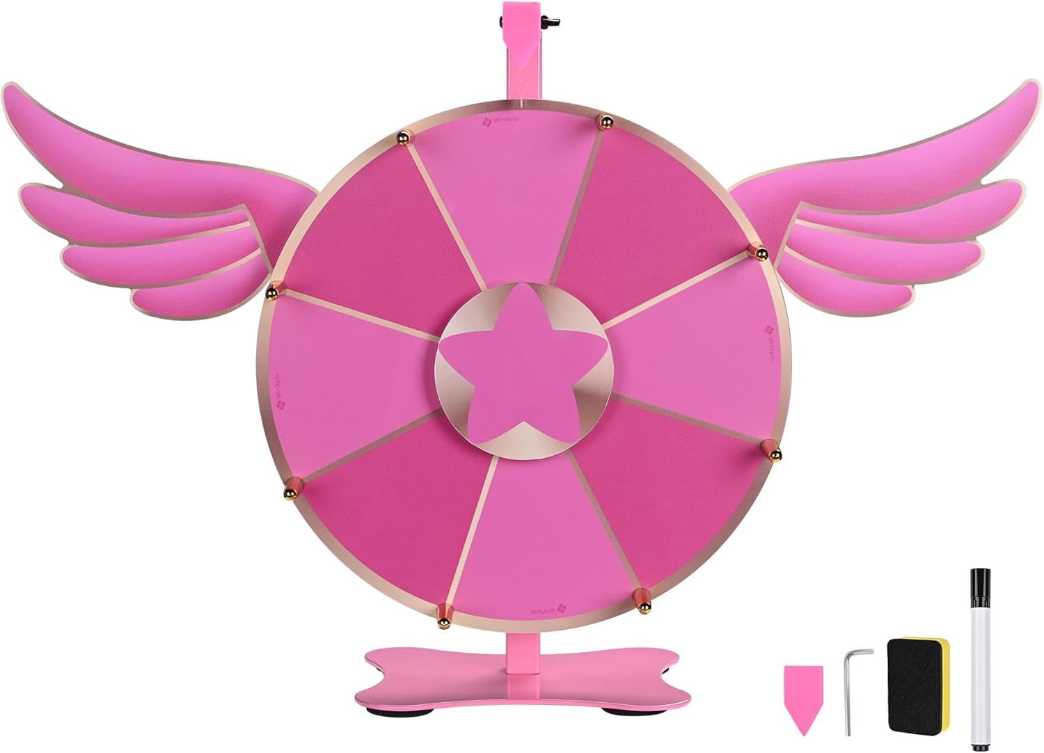 ANHXN Heavy Duty Spinning Prize Wheel Large 14 Slots Tabletop Color ...