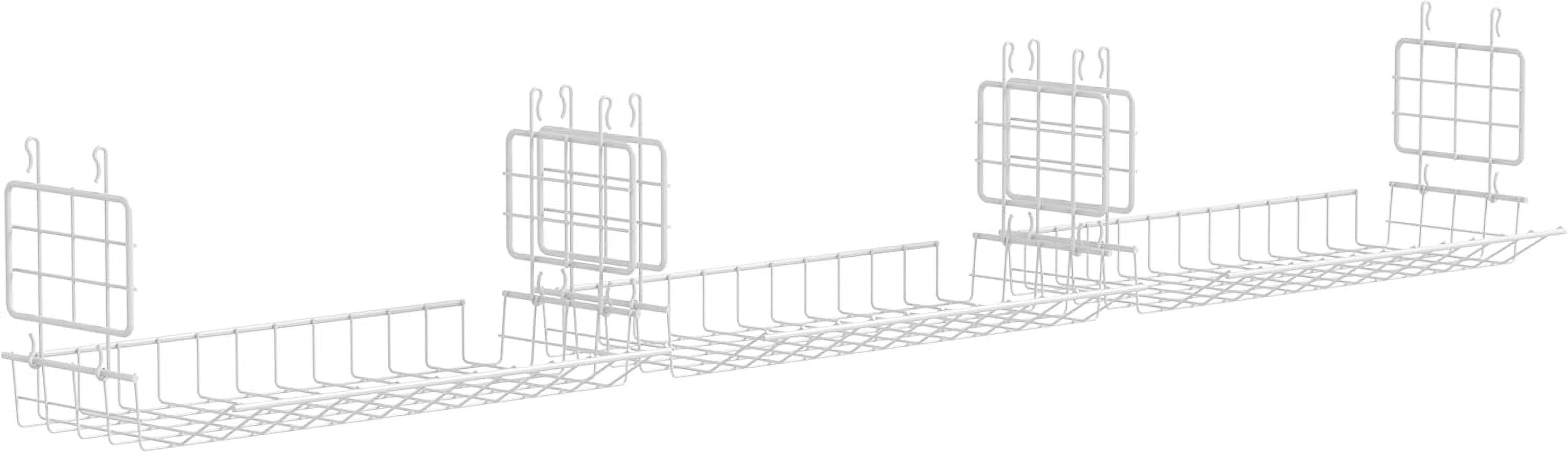 ANHXN Hideaway Behind-the-Hangers Hanging Wire Shelf for Closets ...