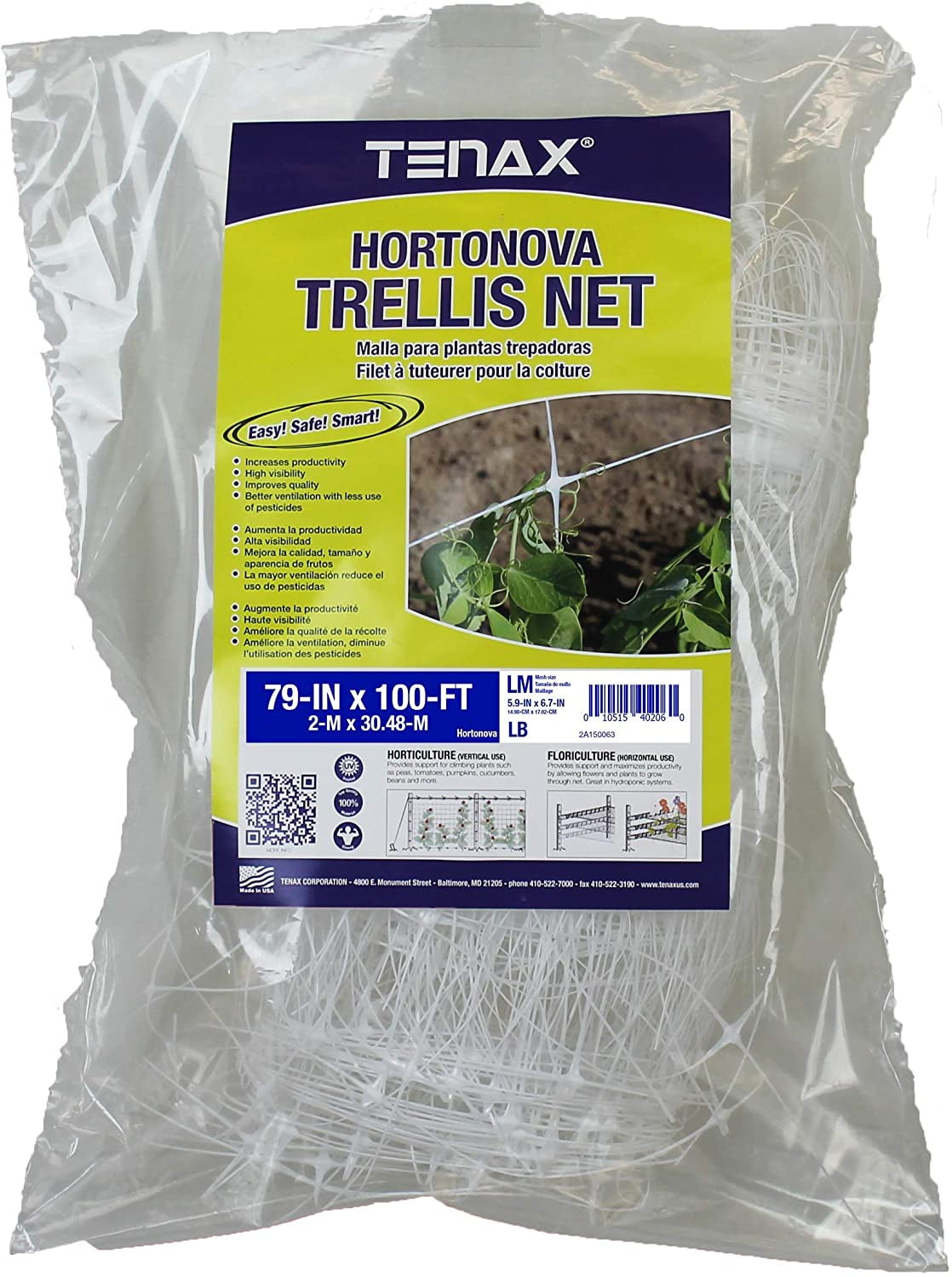 ANHXN Hortonova Trellis 6.5x100 White Net - Walmart.com