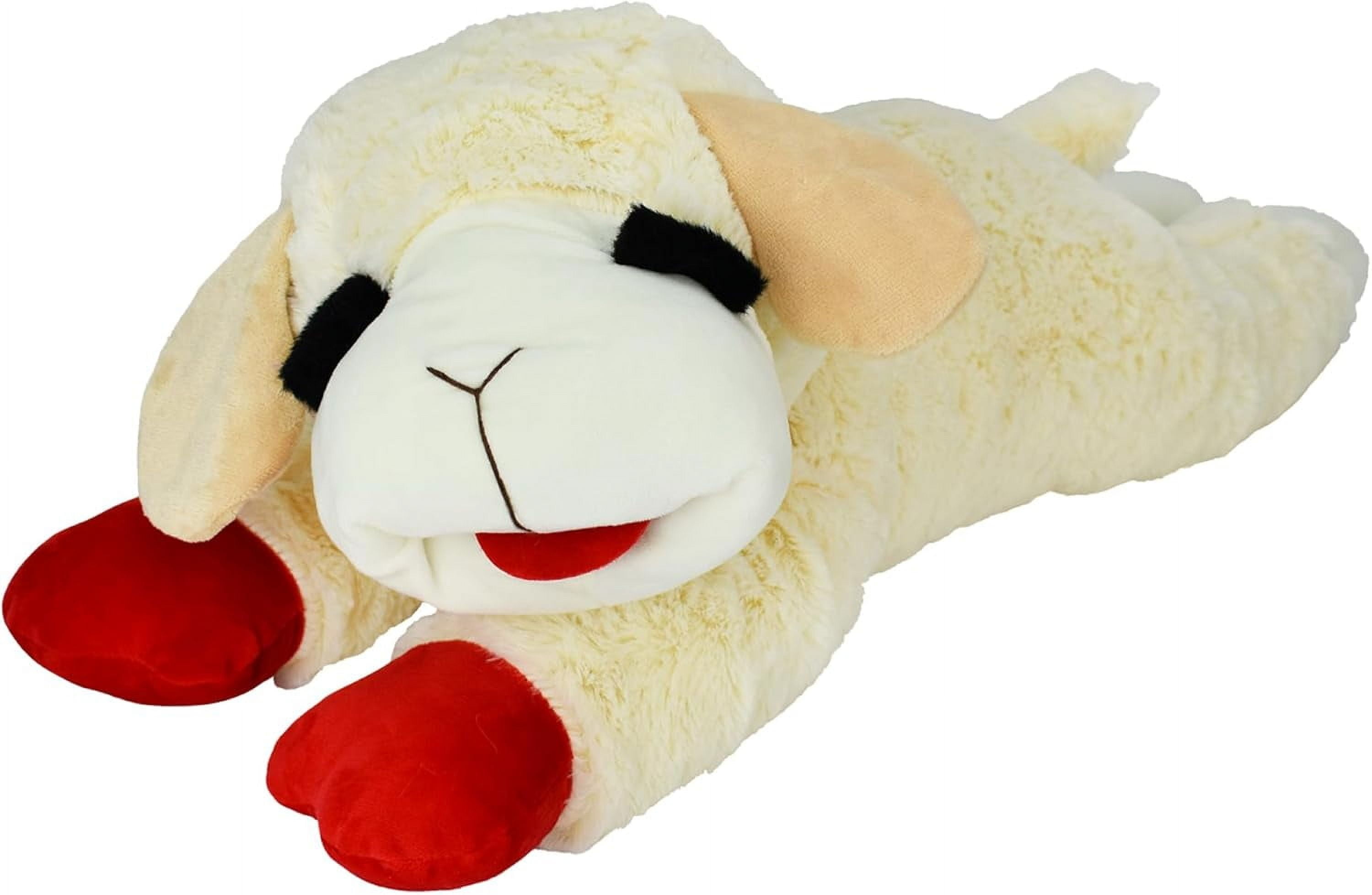 ANHXN Lamb Chop Dog Plush Toy - Squeaky Toy for All Dogs - Extra Soft Plush - Stuffed Animal Dog ...