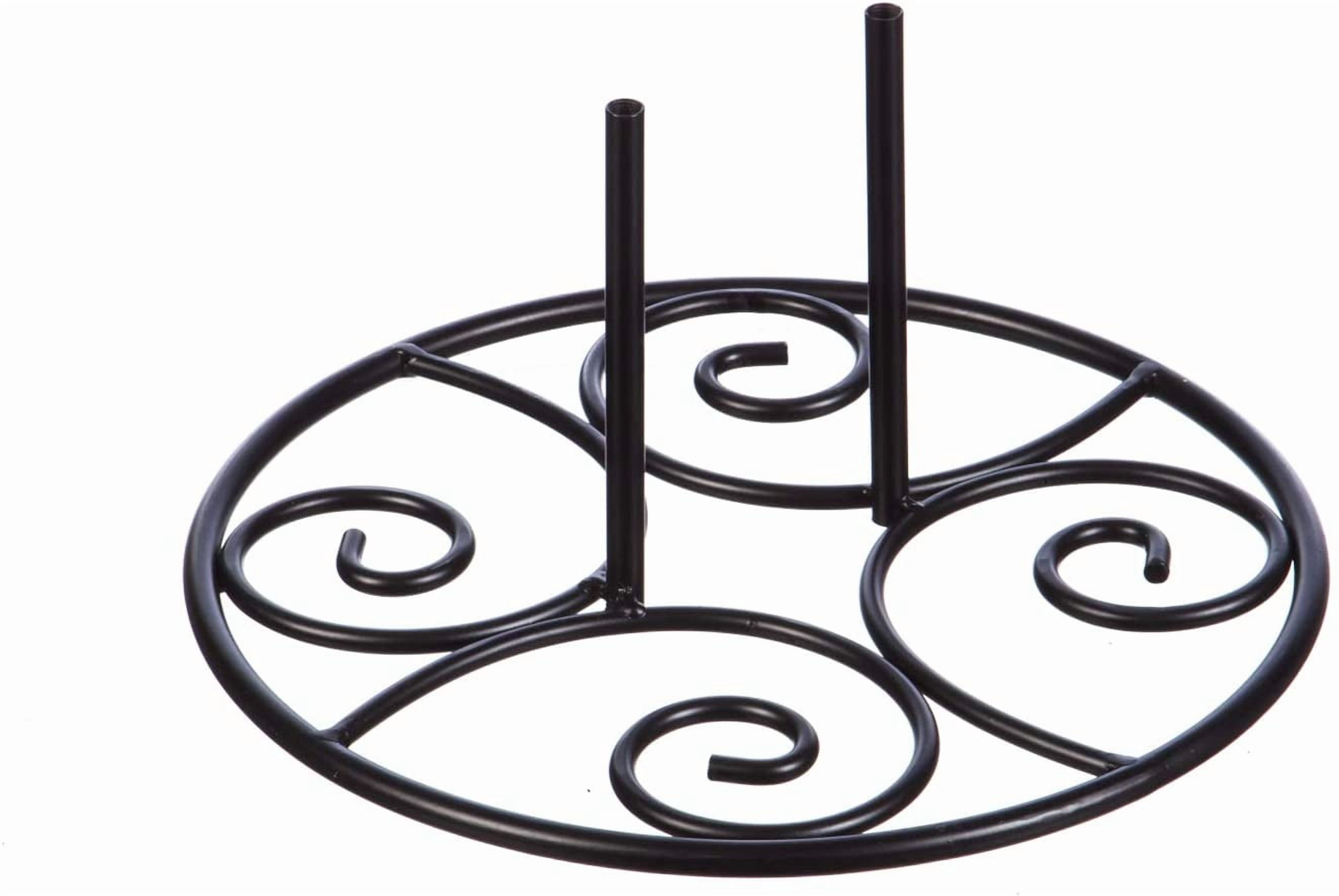 ANHXN Metal Elegant Scroll Stand Base | Sturdy Solid Steel | Designed ...