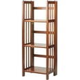 ANHXN Narrow Wide Solid Wood Folding Bookcase, - Walmart.com
