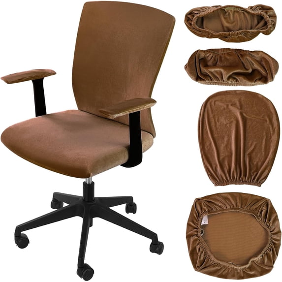 ANHXN Office Chair Covers Set Computer Universal Protective Stretchable ...