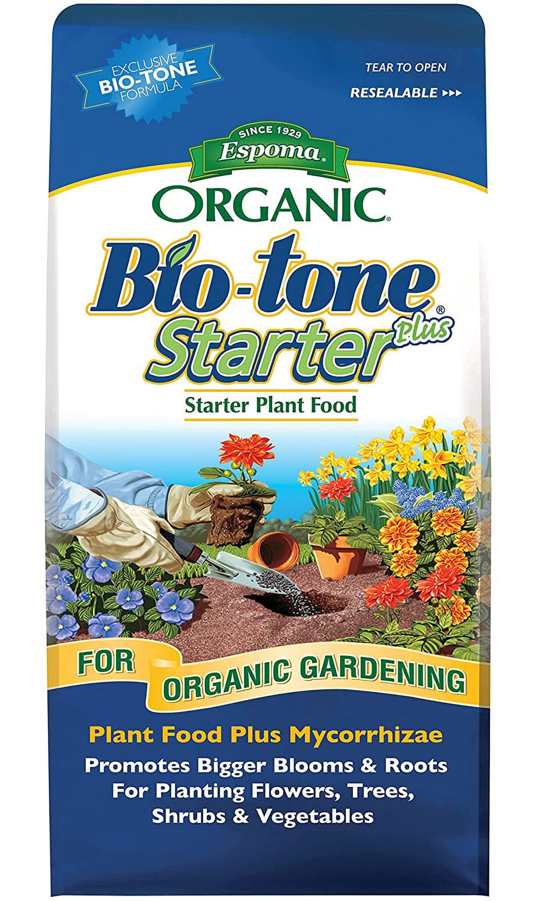 ANHXN Organic Bio-Tone Starter Plus 4-3-3 Natural & Organic Starter Plant Food with Both Endo ...