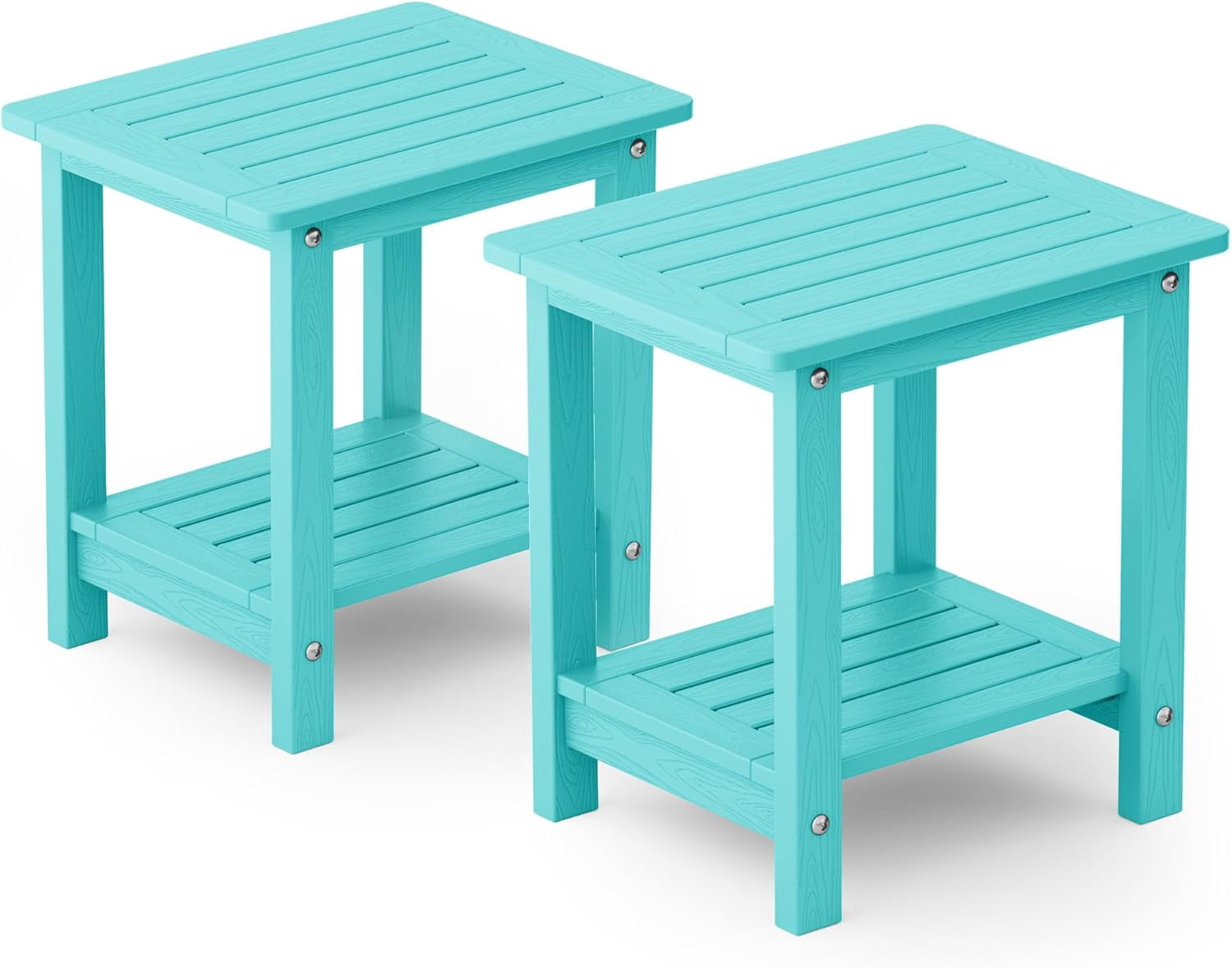 ANHXN Outdoor Side Table for PatioHIPS Weather - Resistant Tables ...