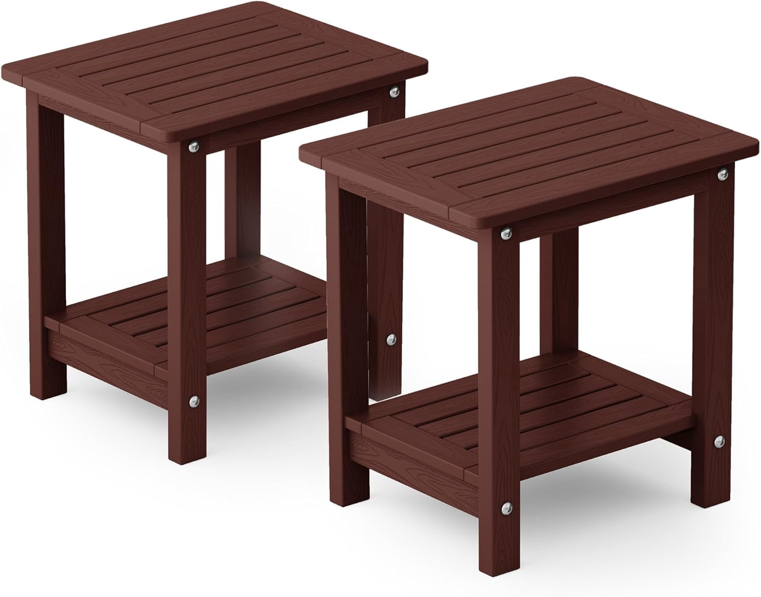 ANHXN Outdoor Side Table for PatioHIPS Weather - Resistant Tables ...