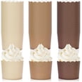 ANHXN Paper Baking Cups Scalloped Edge Cupcake Wrappers Gradient ...