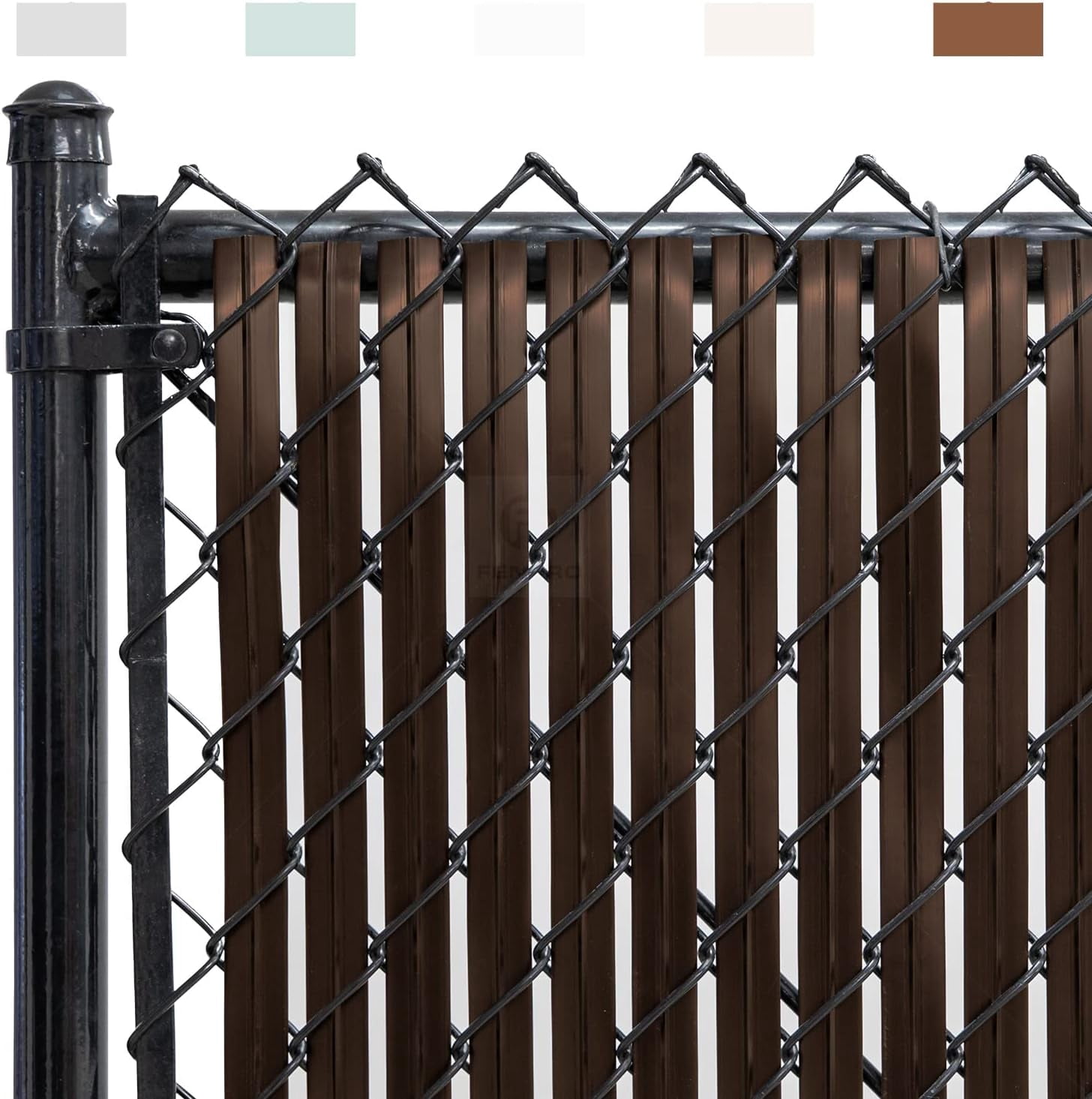 ANHXN Privacy Fence Slats Chain‑Link Bottom Lock Fence Cover for ...