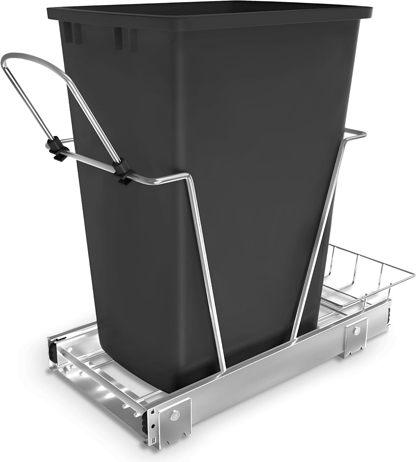 ANHXN Pullout Trash Can for Kitchen Cabinets Garbage Waste Recycling ...