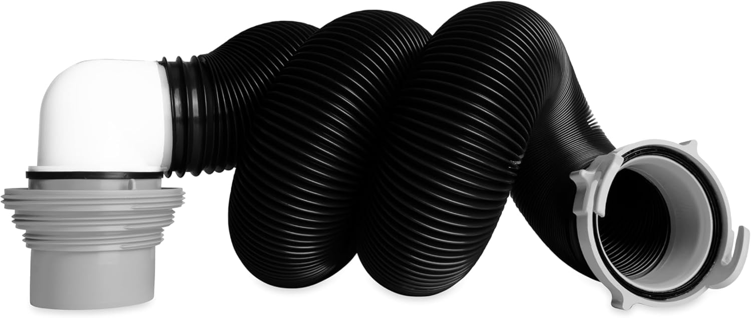 ANHXN RV Sewer Kit - Features Pre-Attached Fittings, a 10-Foot Sewer ...