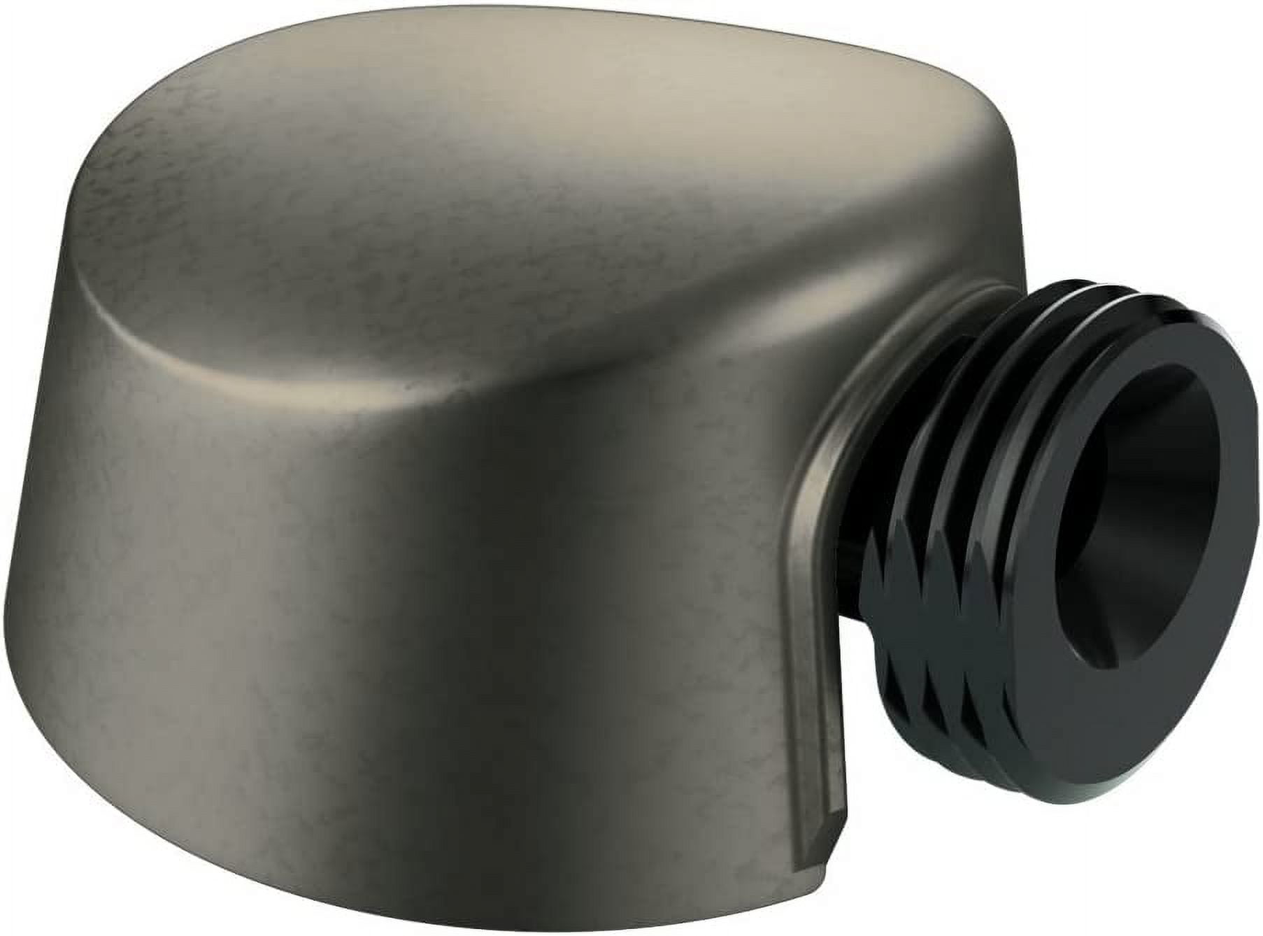 ANHXN Round Brushed Nickel Drop Ell, Handheld Shower Hose Wall ...