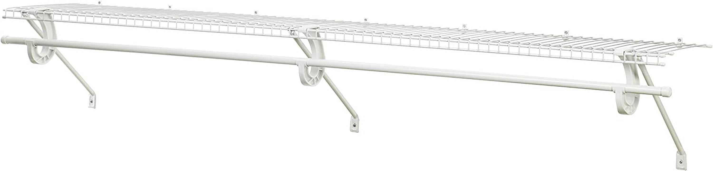 ANHXN Super Slide Ventilated Shelf Kit With Closet Rod - Walmart.com