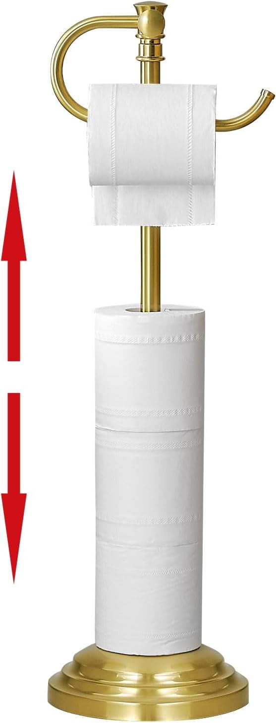 ANHXN adjustable bathroom toilet paper holder, independent toilet paper ...