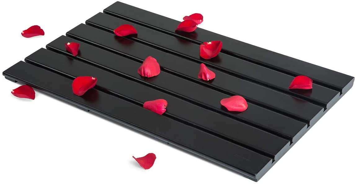 ANHXN bamboo bath mat, suitable for bathrooms, spa centers, saunas, and ...