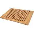 ANHXN bathroom floor mat, solid teak shower, spa, door mat, indoor and ...