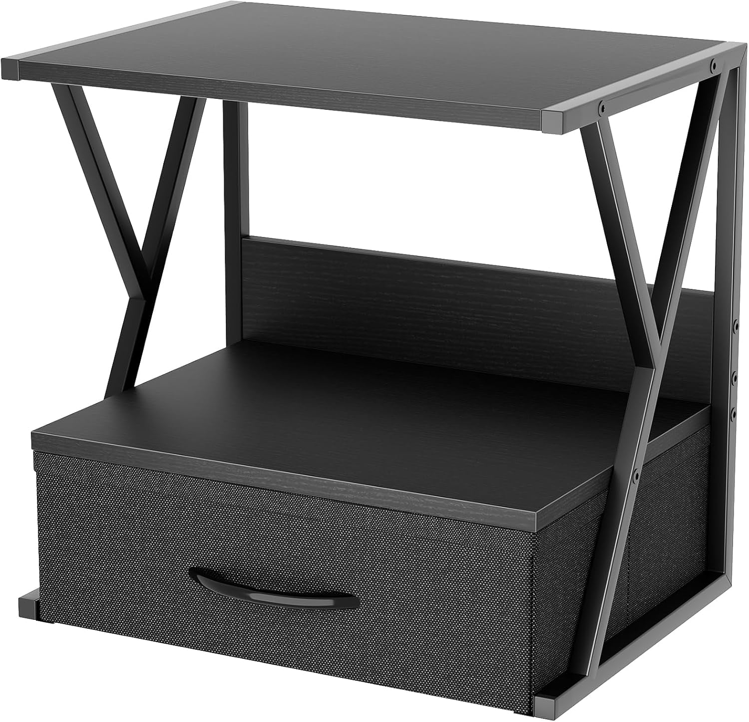 ANHXN desktop printer stand with storage drawers, multi-purpose desk ...